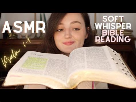 Asmr Bible Reading Psalm Soft Whisper Female Voice Youtube