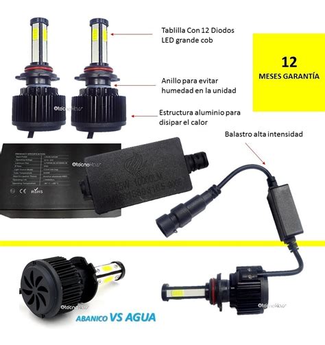Kit Focos Led Caras Con Balastra Alta Intensidad H H H H