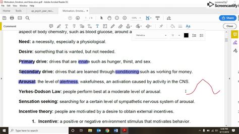 Motivation Emotion Stress Pt 1 YouTube