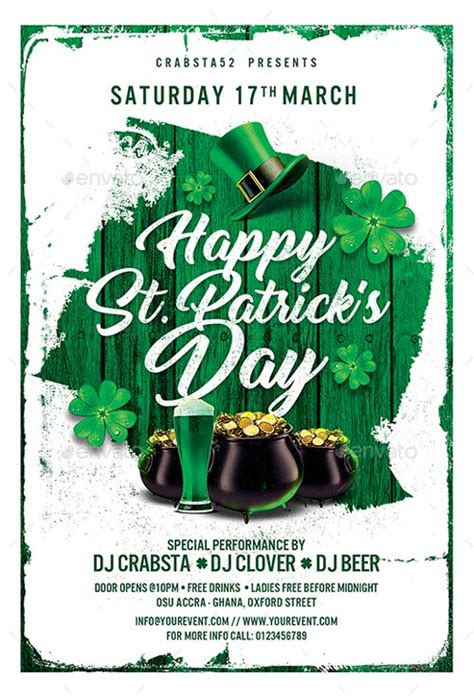 St Patrick S Day Flyer Template
