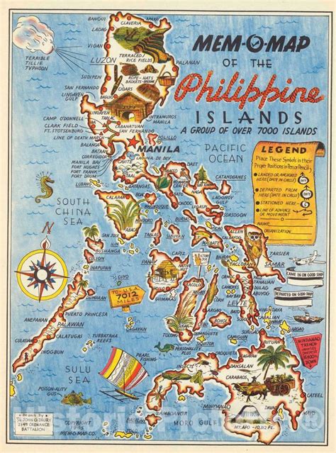 An Old Map Of The Philippines And Other Countries With All The Major