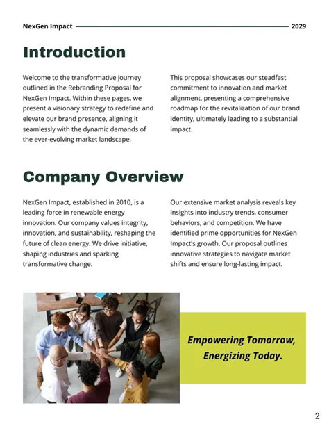 Rebranding Proposal Template Venngage