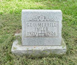 George Merrill Imler 1920 1924 Mémorial Find a Grave