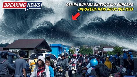 Air Laut Bergejolak GEMPA Magnitudo 6 0 Guncang Indonesia Timur