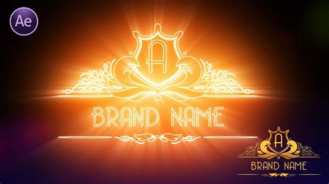 Shine Logo Animation In After Effects After Effects Tutorial Simple