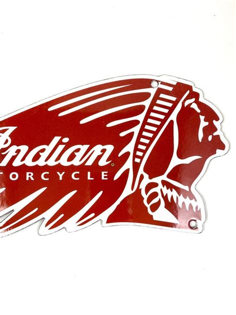 Rare 1950 S Original Indian Motorcycles Enamel Dealer Sign Kaufen
