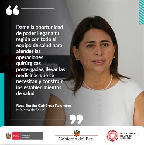 Ministerio De Salud On Twitter La Ministra De Salud Rosa Guti Rrez