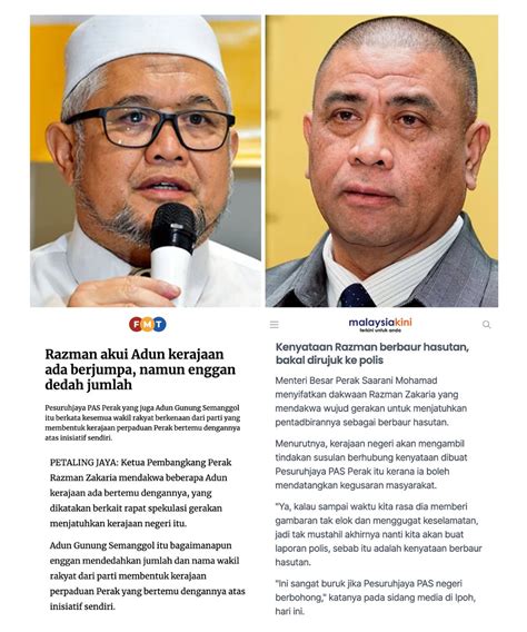 BULETIN RMS On Twitter RT Guanenglim Menteri Besar Perak Saarani