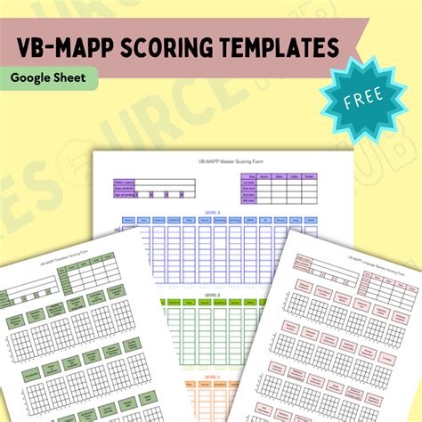 FREE VB MAPP Scoring Template Behavior Analyst Resource Center