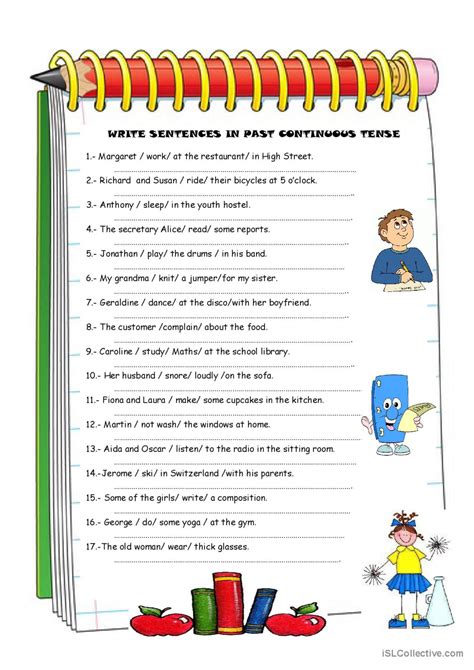 PAST CONTINUOUS TENSE English ESL Worksheets Pdf Doc
