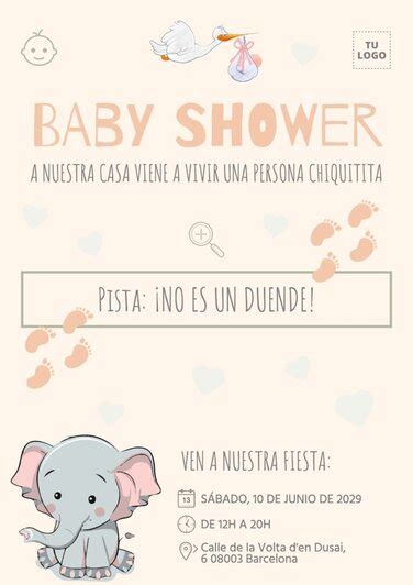 Invitaciones De Baby Shower Personalizables Gratis