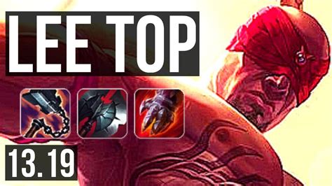 LEE Vs YONE TOP Comeback 900K Mastery EUW Master 13 19 YouTube