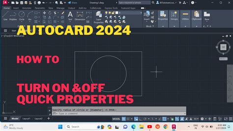 AutoCAD How To Turn ON OFF Quick Properties YouTube