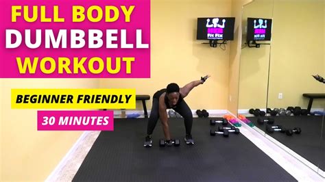 30 Minute Full Body Dumbbell Workout Strength Training For Women