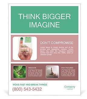 Id Scanning Poster Template Design Id Smiletemplates