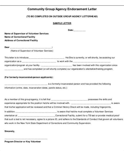 FREE 26 Endorsement Letter Samples Templates In PDF MS Word