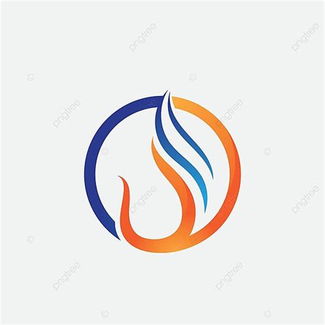 Fuego Llama Vector Ilustración Diseño Hoguera Blanco Logo Vector PNG