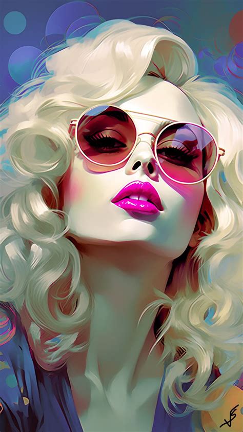 Blonde Girl Summer Vibe Vintage Sunglasses Size X