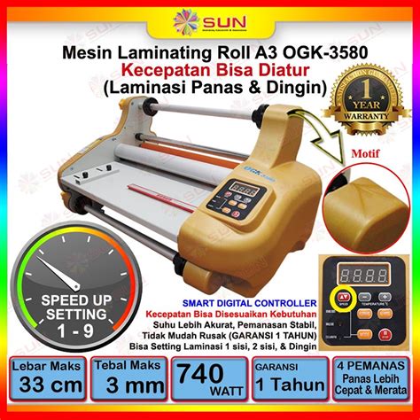 Jual Mesin Laminasi Laminating Roll A Fm Fm Fm Ogk
