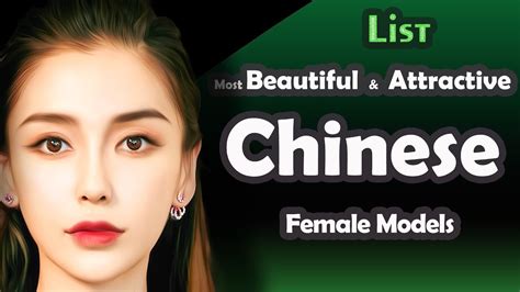 List Most Beautiful Attractive Chinese Female Models Youtube