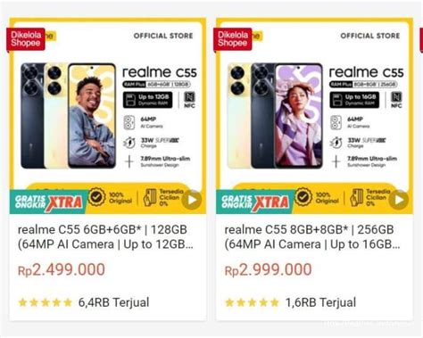 Realme C55 Harga Terbaru Semua Varian Dan Spesifikasinya