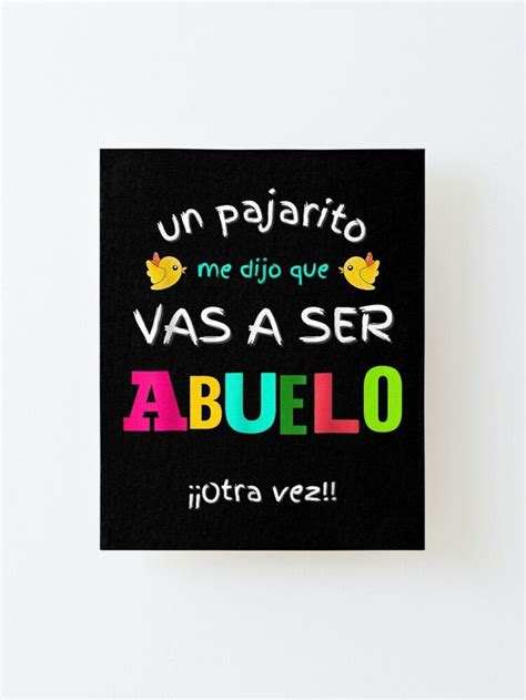 Vas A Ser Abuelo Otra Vez Sorpresa Anuncio Embarazo Abuelos Mounted