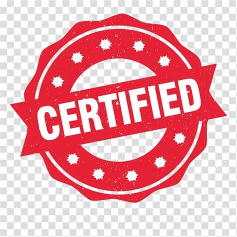 Rubber Stamp Professional Certification Approved Transparent