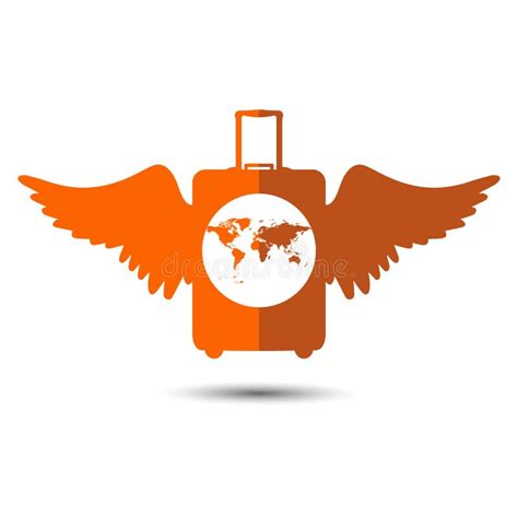 Logo De L Agence De Voyage Avec L Illustration Vectorielle Des Ailes D