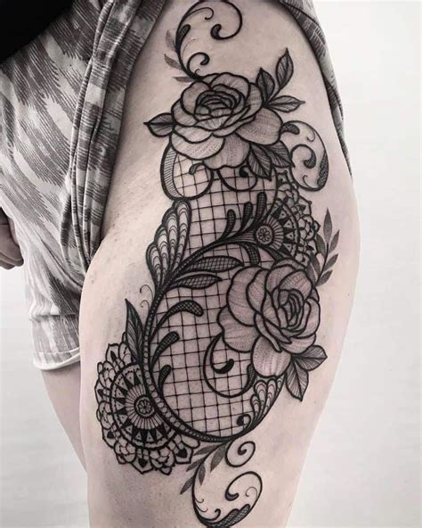 103 Best Lace Tattoos 2024 Inspiration Guide Lace Tattoo Design