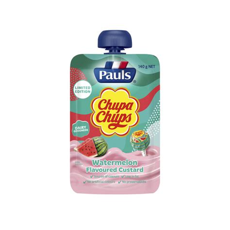 Buy Pauls Chupa Chup Custard Pouch Watermelon 140GRAM Coles