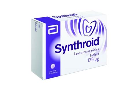 Compra Synthroid levotiroxina sódica 175 mcg con 30 tabletas en Prixz