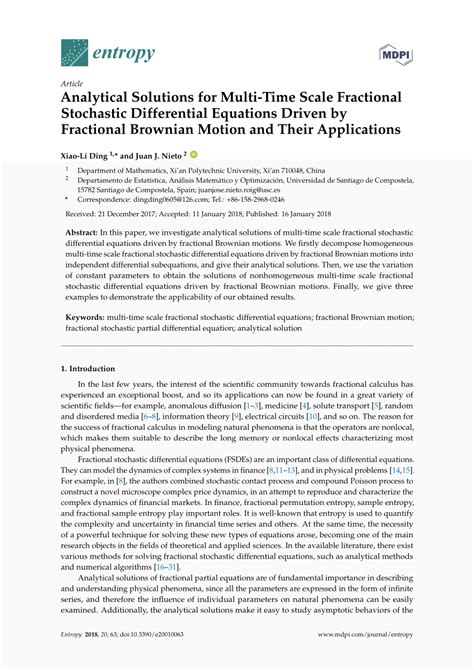 pdf analytical solutions for multi time scale fractional stochastic differential equations