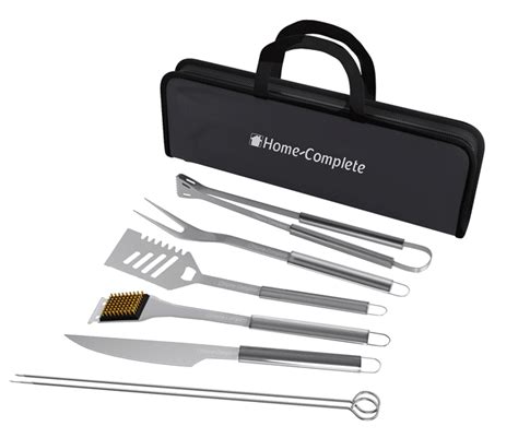 Conjunto completo de ferramentas de churrasco 7 peças Ofertinha