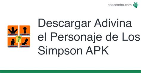 Adivina El Personaje De Los Simpson APK Descargar Android Game