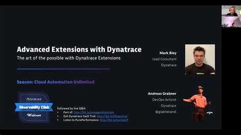 Advanced Extensions The Art Of The Possible With Dynatrace Youtube