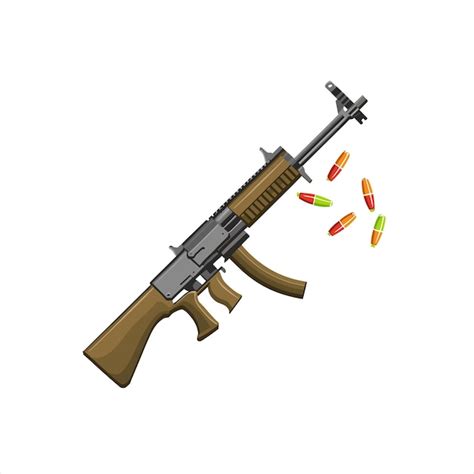 Premium Vector Vector Rifle Gun With Bullets