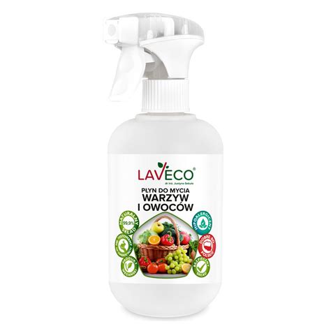 Naturalny płyn do mycia warzyw i owoców 0 5 l LAVECO Laveco
