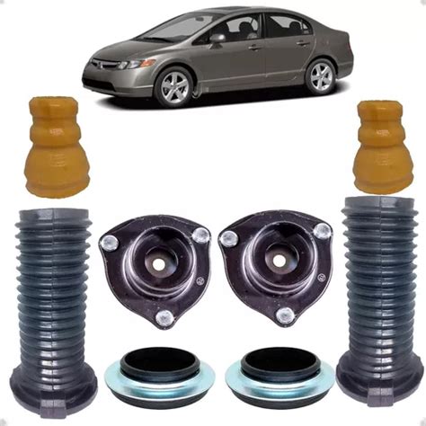 Kit Coifa Batente Coxim Amortecedor Dianteiro New Civic Parcelamento