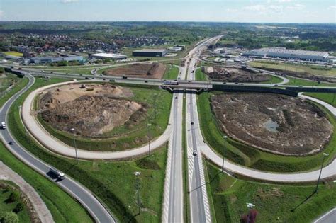 Północna obwodnica Krakowa mapa Prace nie zwalniają Zaawansowanie