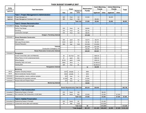 Construction Spreadsheet Examples Intended For Construction Project