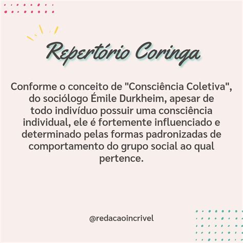 Repertório para usar em vários temas Citações coringas Dicas enem