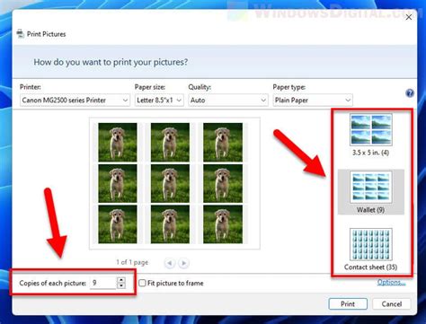 How To Print Multiple Pictures On One Page Windows