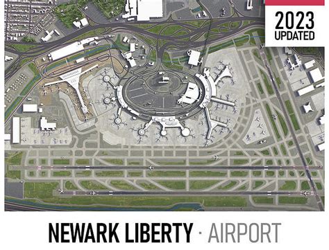 3D Model Newark Liberty Airport VR AR Low Poly CGTrader