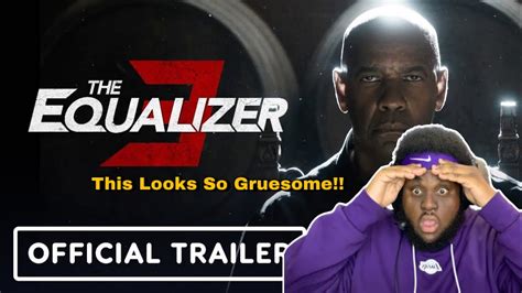 The Equalizer Official Red Band Trailer Reaction Youtube