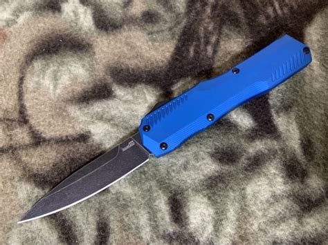 Kershaw Blue W Backwashed Blade Livewire Otf Automatic Out The Front