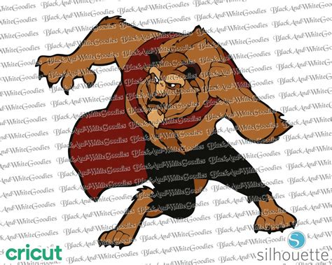 Art Collectibles Clip Art Cut File Cutting File Png Cricut Beast