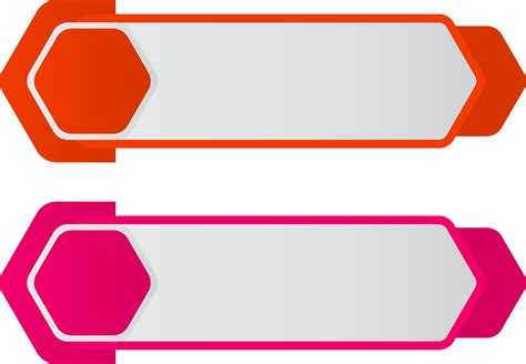 Attractive Text Box Banner Title And Label Transparent Background