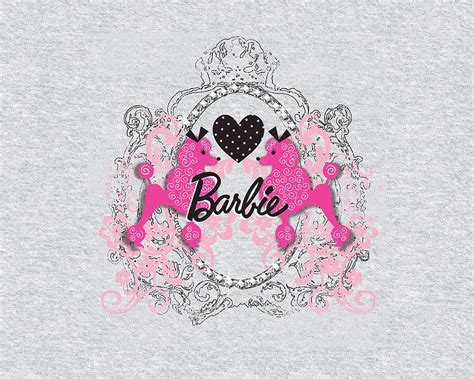 Cute Barbie Logo Wallpaper
