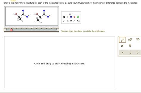 SOLVED Draw Skeletal Line Structure For Each Of The Molecules Below