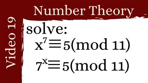 applications of primitive roots number theory 19 youtube